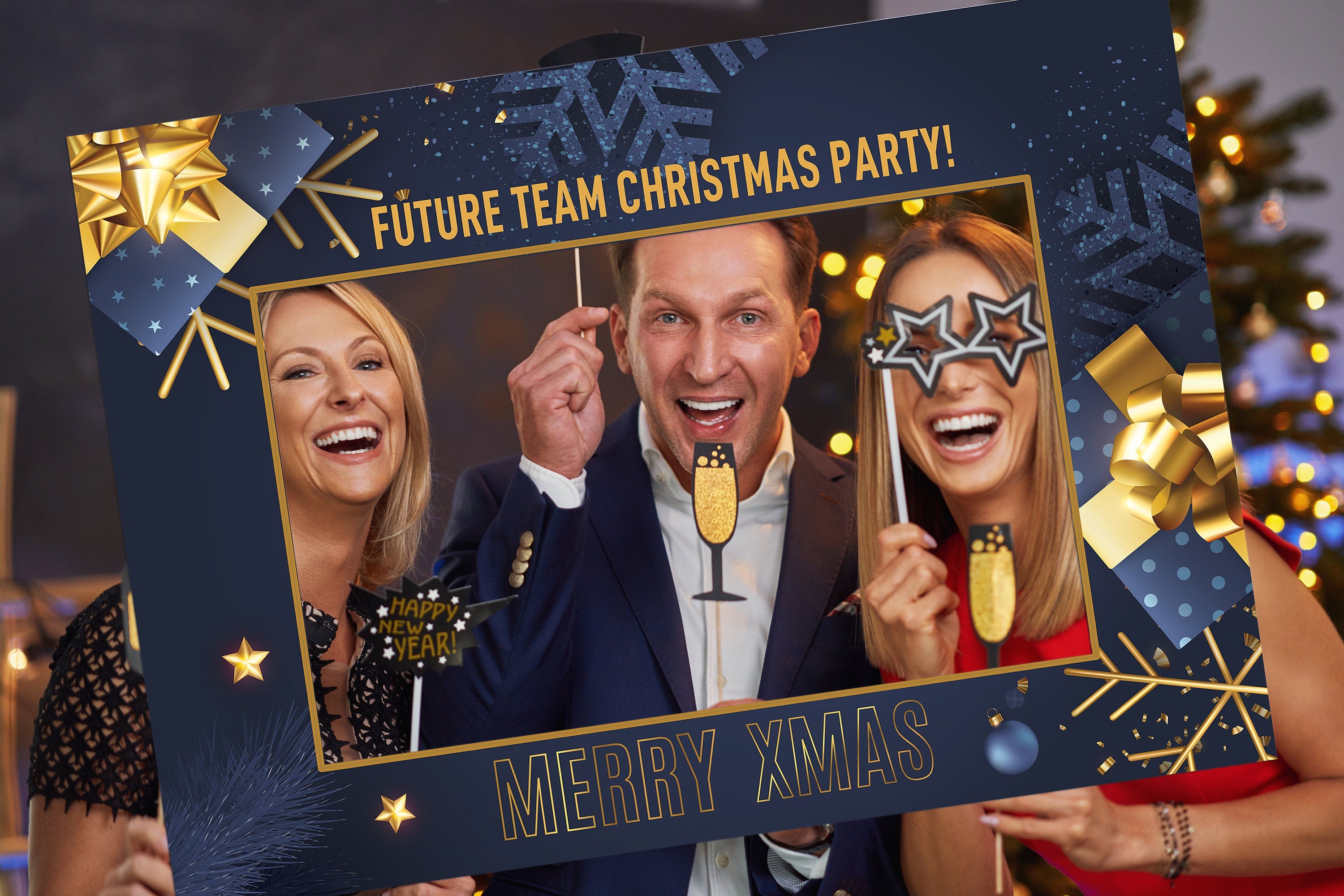 Christmas Party Selfie Frame, Corporate Christmas Party – Smart Party Shop