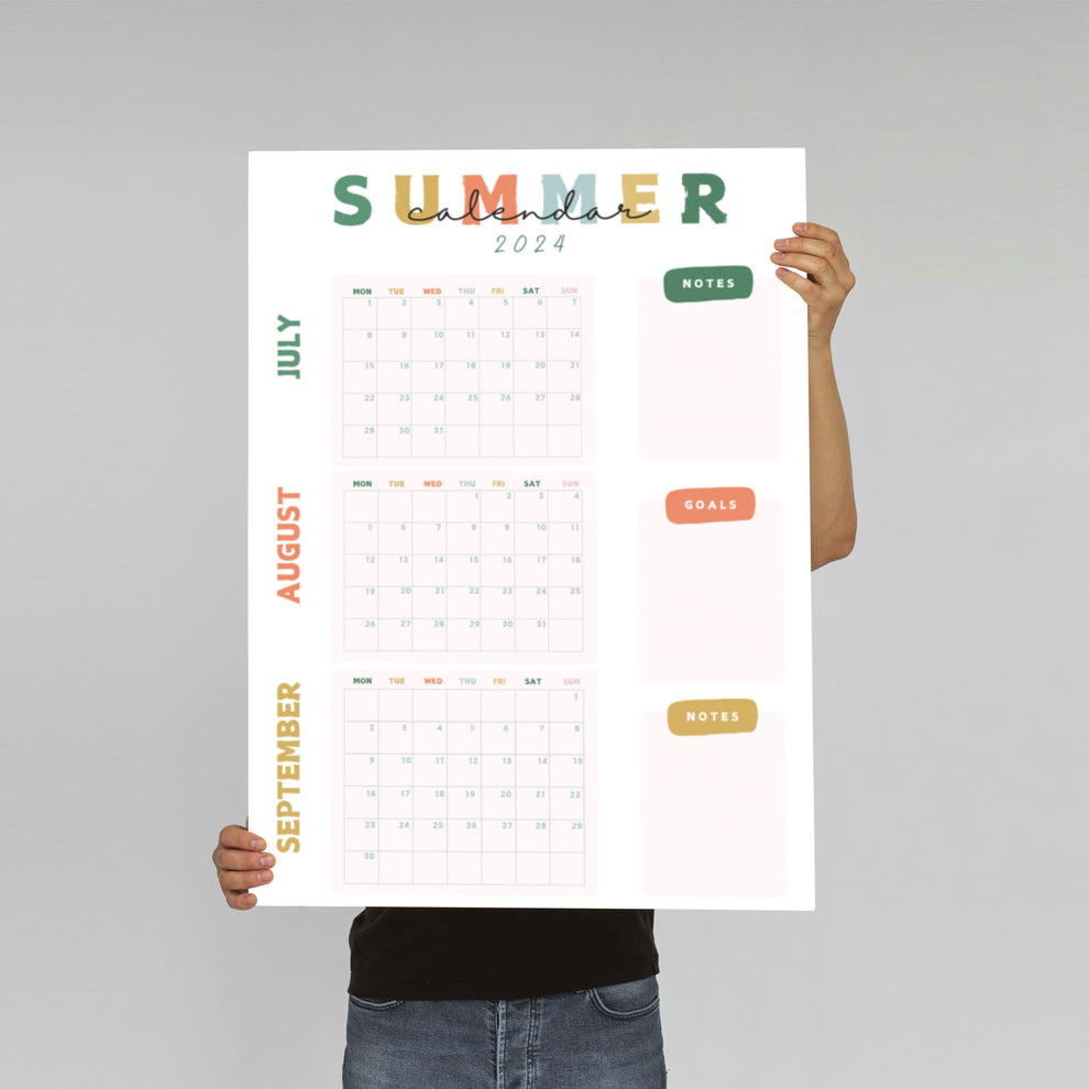 Summer Holiday Wall Calendar – Smart Party Shop