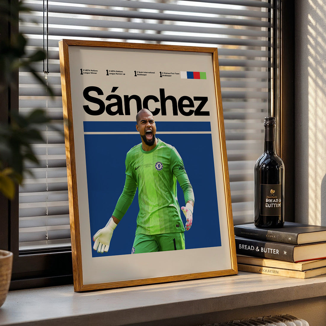 Chelsea FC Robert Sánchez Football Poster | Modern Sports Wall Art ...