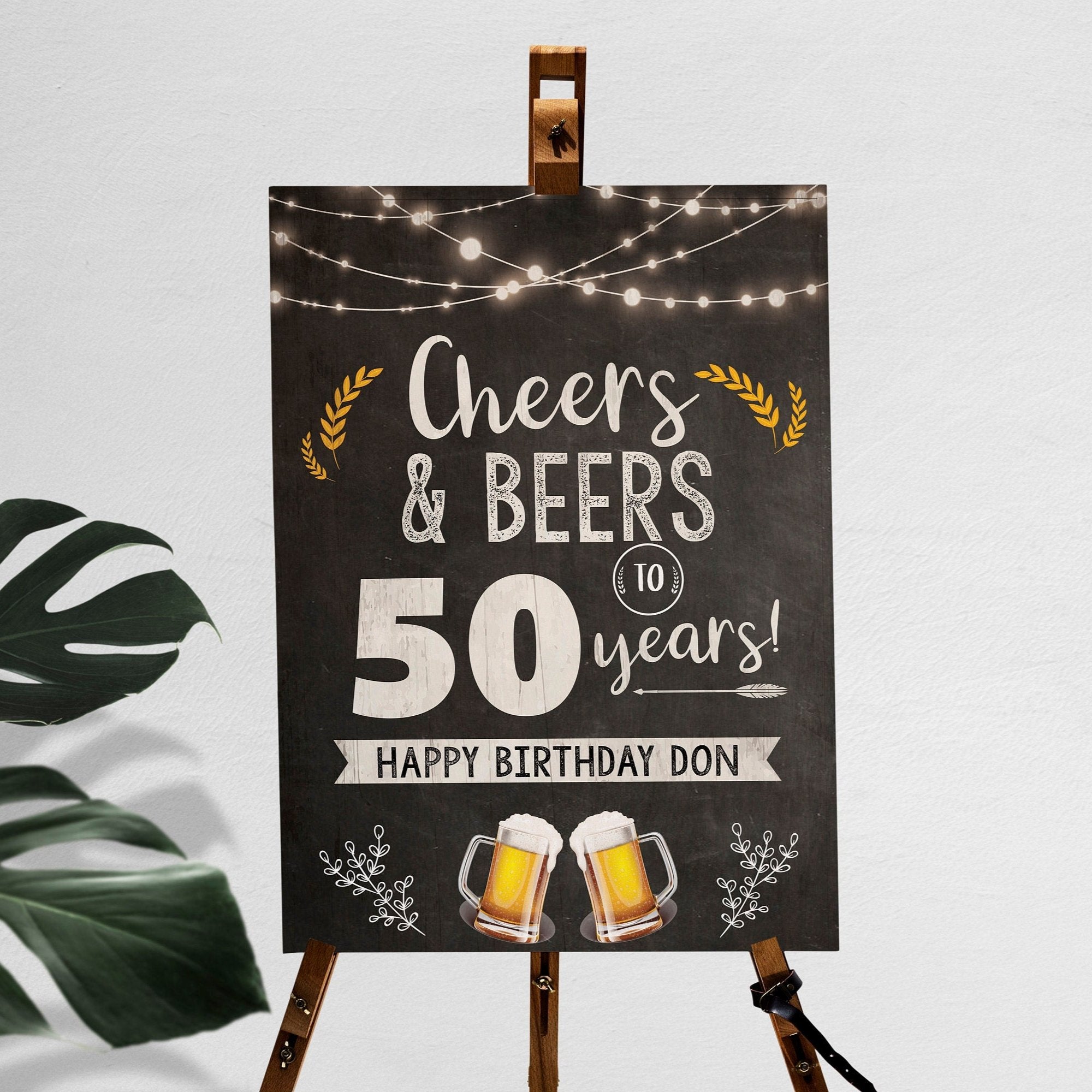 Cheers and Beers Party Welcome Sign – Smart Party Shop