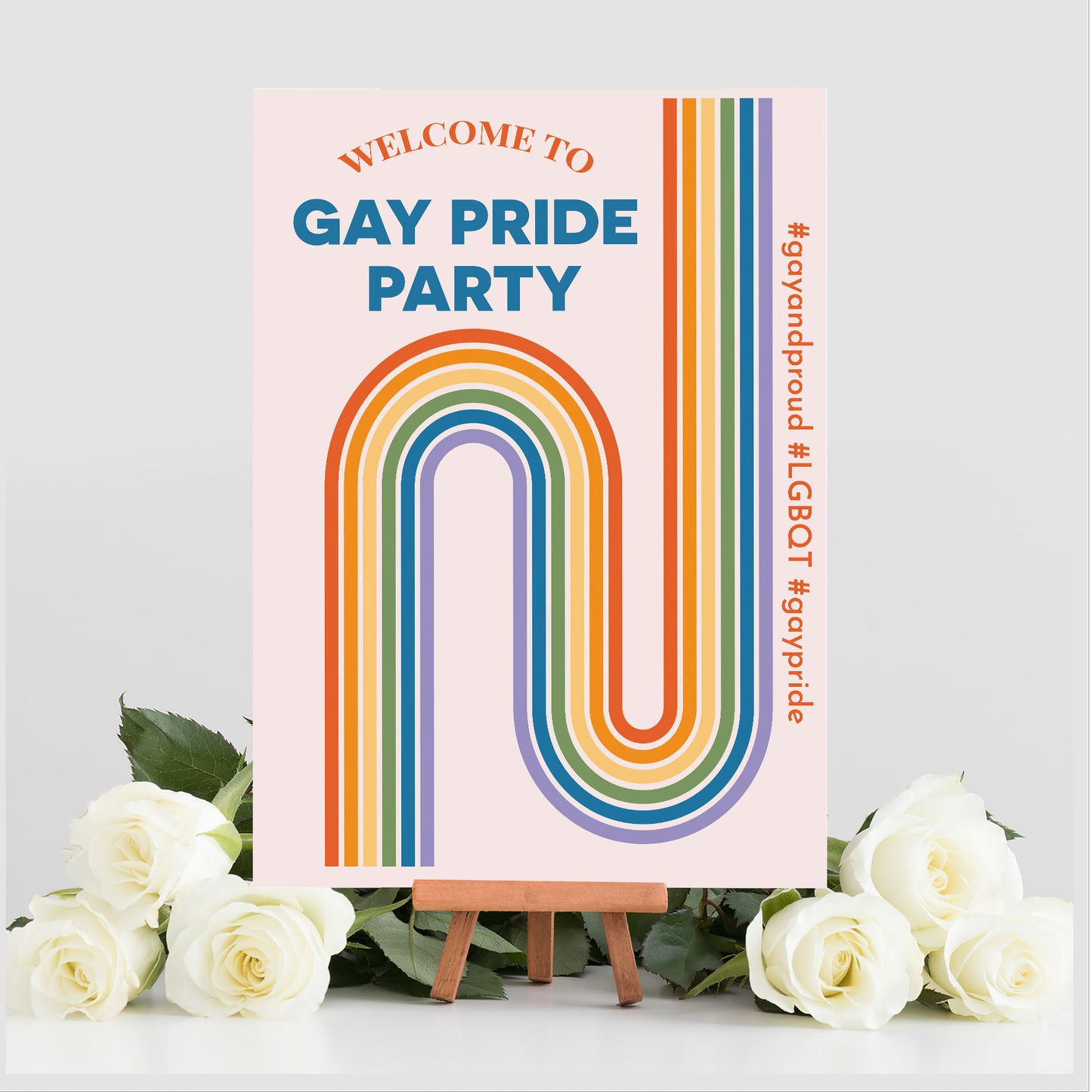 Gay Pride Sign And Photo Booth Frame – Smart Party Shop