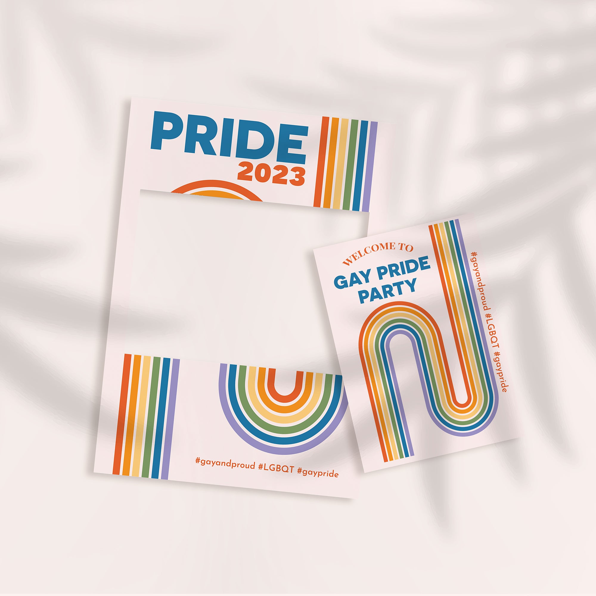 Gay Pride Sign And Photo Booth Frame – Smart Party Shop