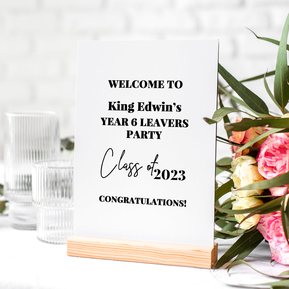 White School Leavers Party Selfie Frame – Smart Party Shop