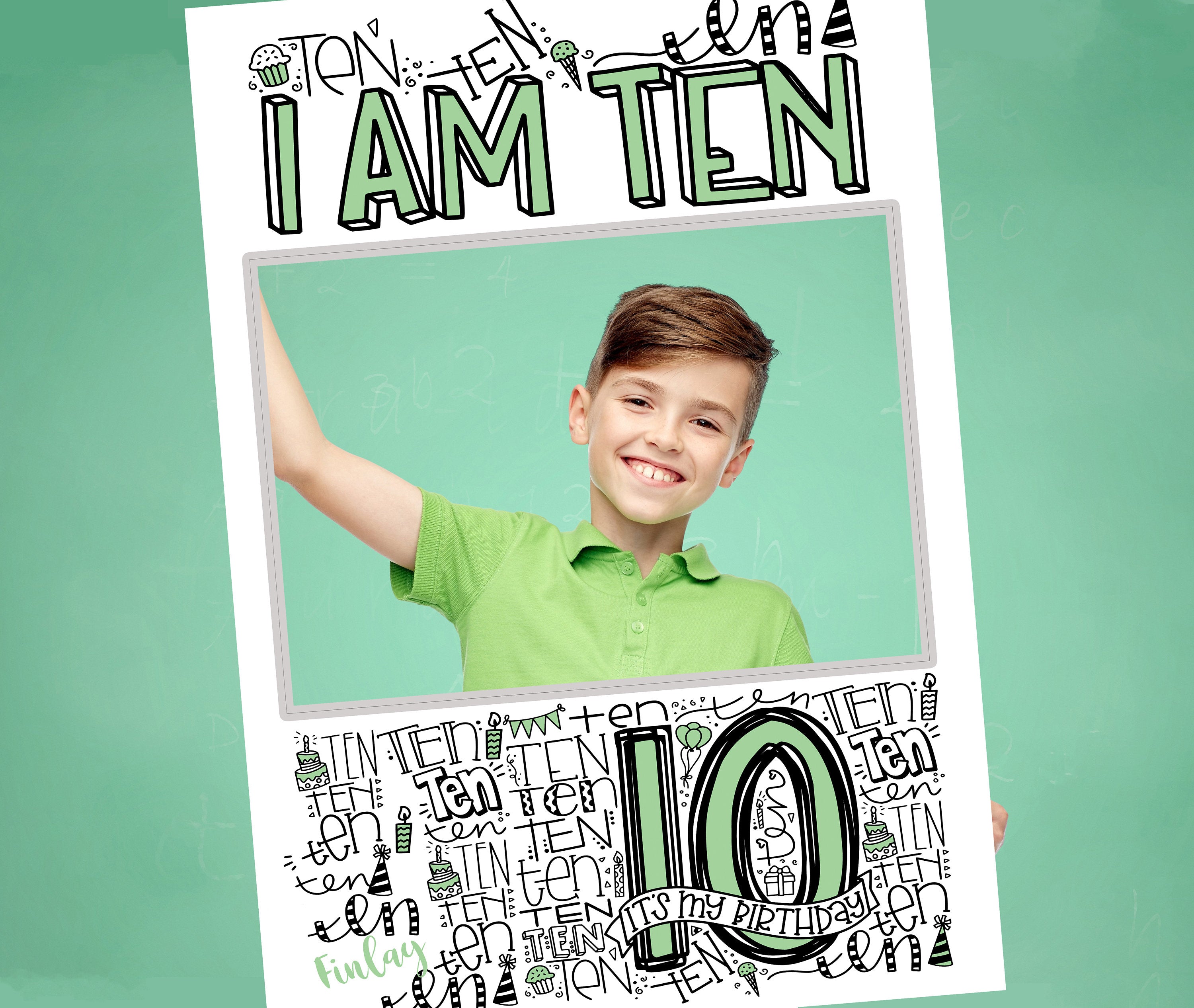 10th Birthday Photobooth Frame – Smart Party Shop