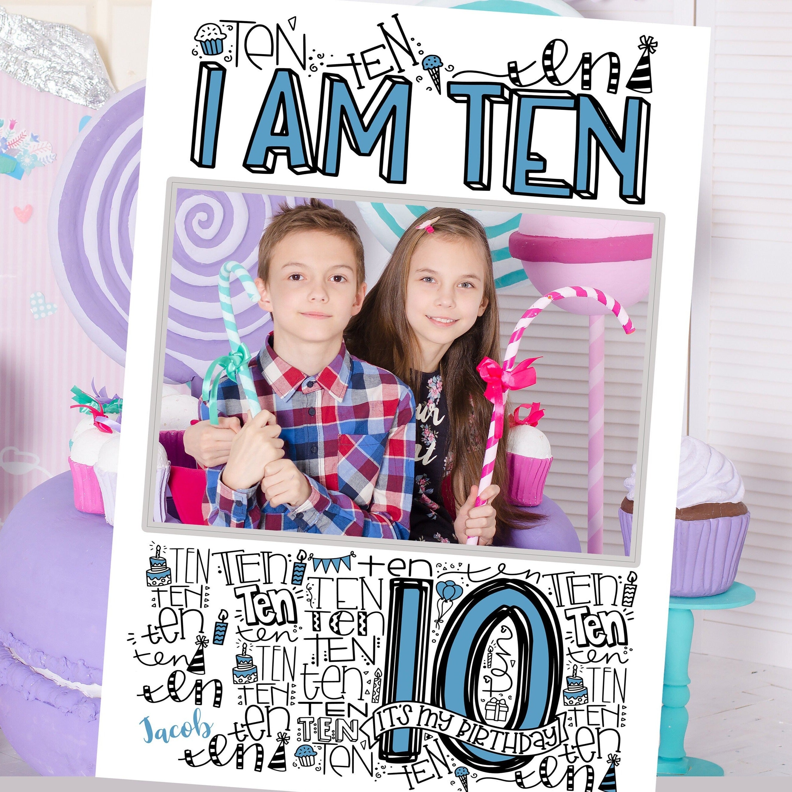 10th Birthday Photobooth Frame – Smart Party Shop