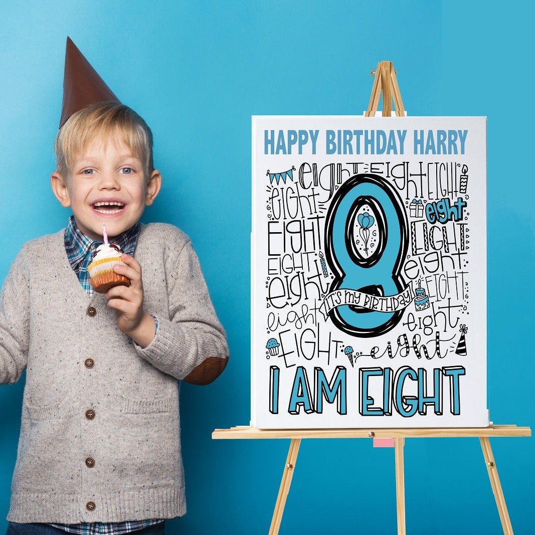 8th Birthday Sign – Smart Party Shop