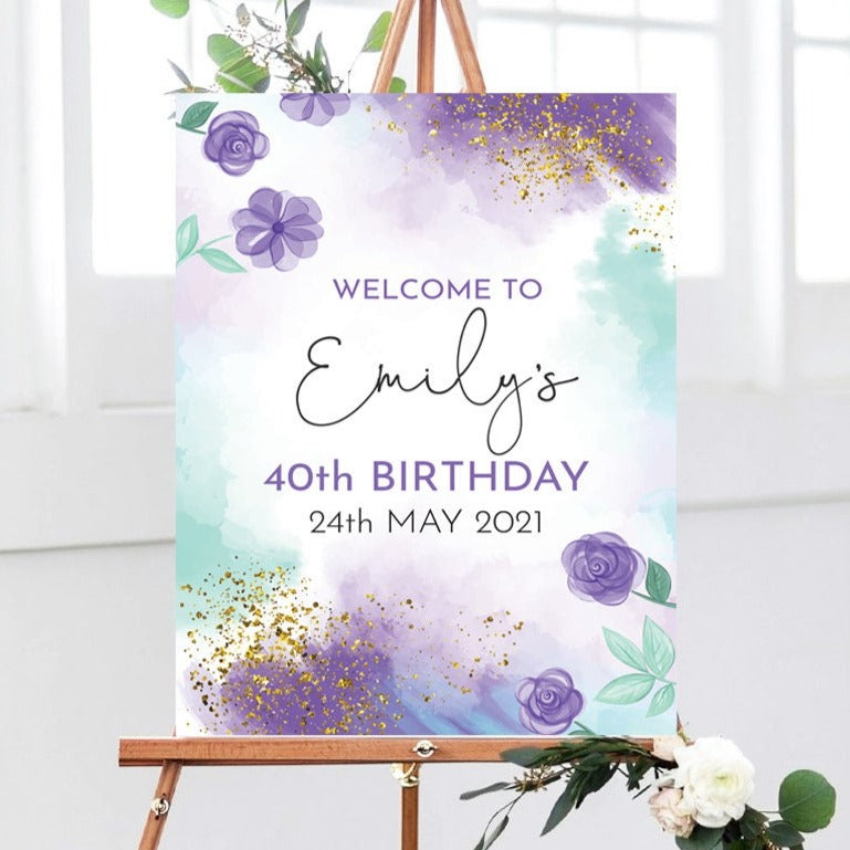 Birthday Welcome Sign – Smart Party Shop