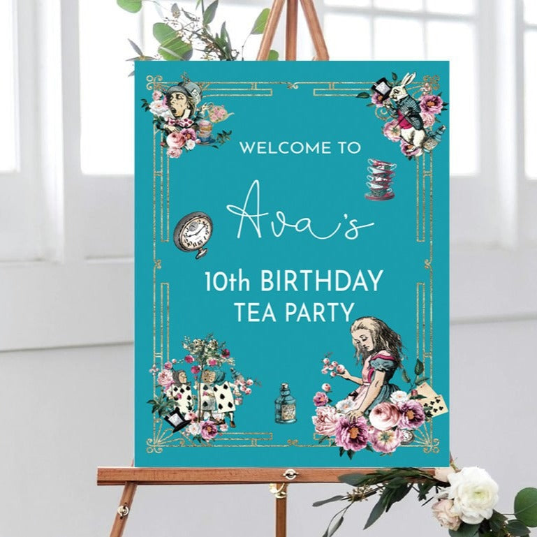Alice In Wonderland Party Signs