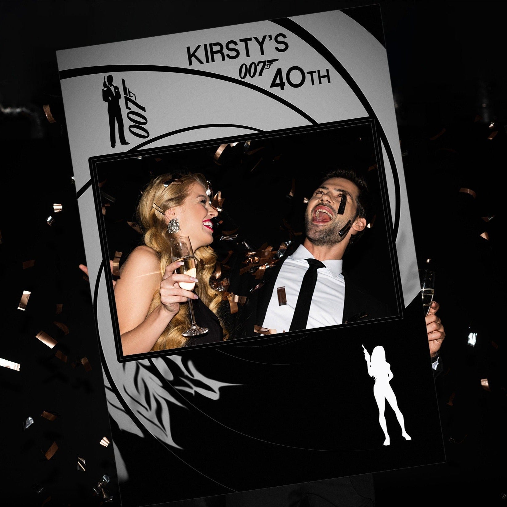 James Bond Party Selfie Frame – Smart Party Shop