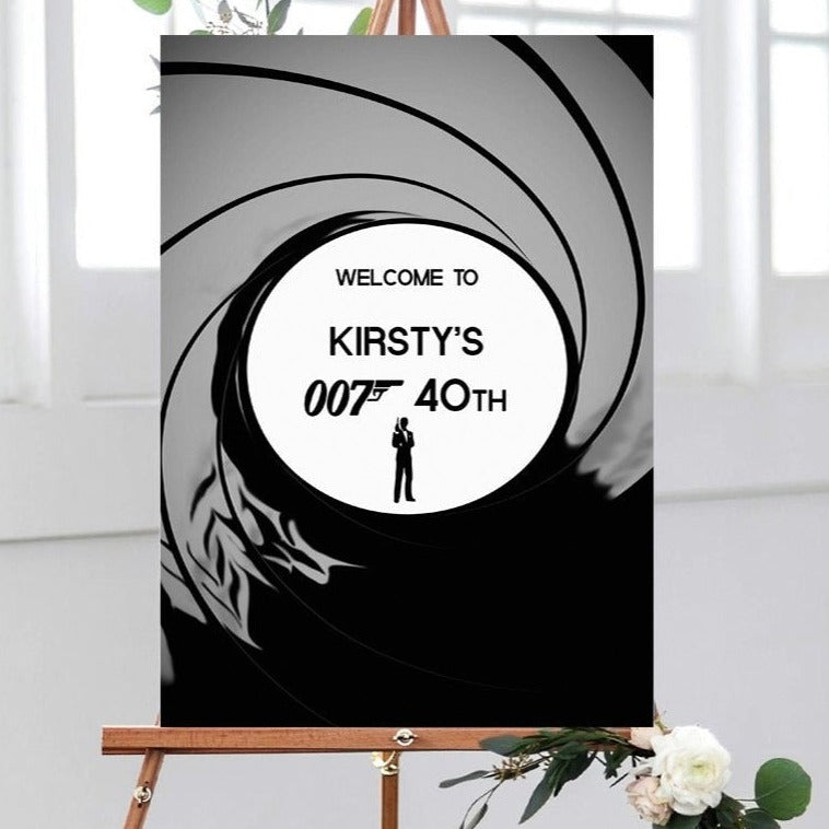 James Bond Party Sign – Smart Party Shop
