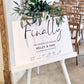 Finally, Welcome To Our Wedding Sign – Smart Party Shop
