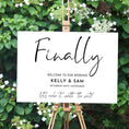 Finally, Welcome To Our Wedding Sign – Smart Party Shop