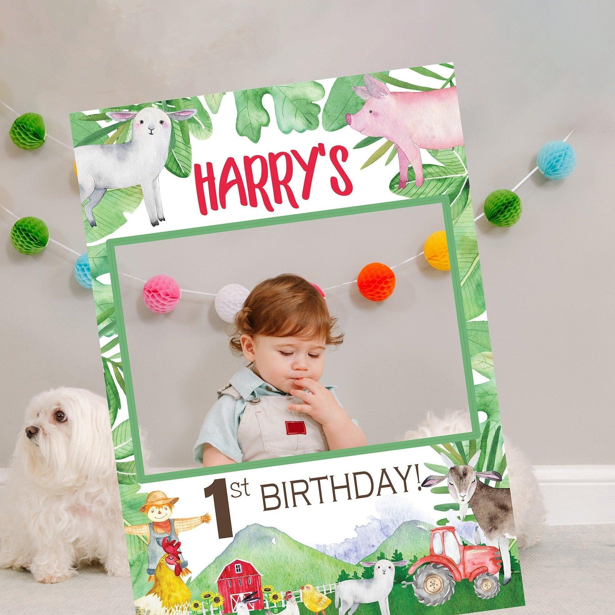 Farm Birthday Selfie Frame – Smart Party Shop