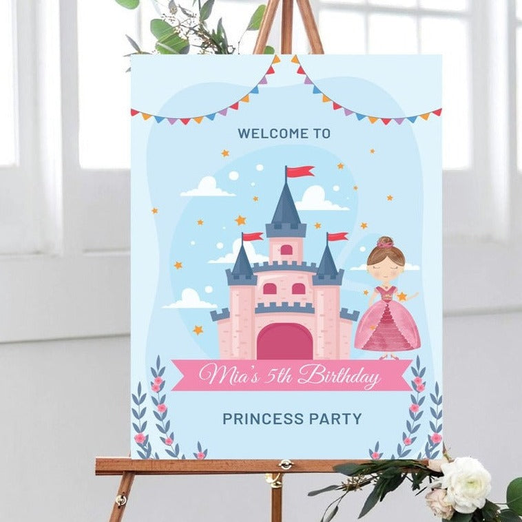 Princess Party Welcome Sign – Smart Party Shop