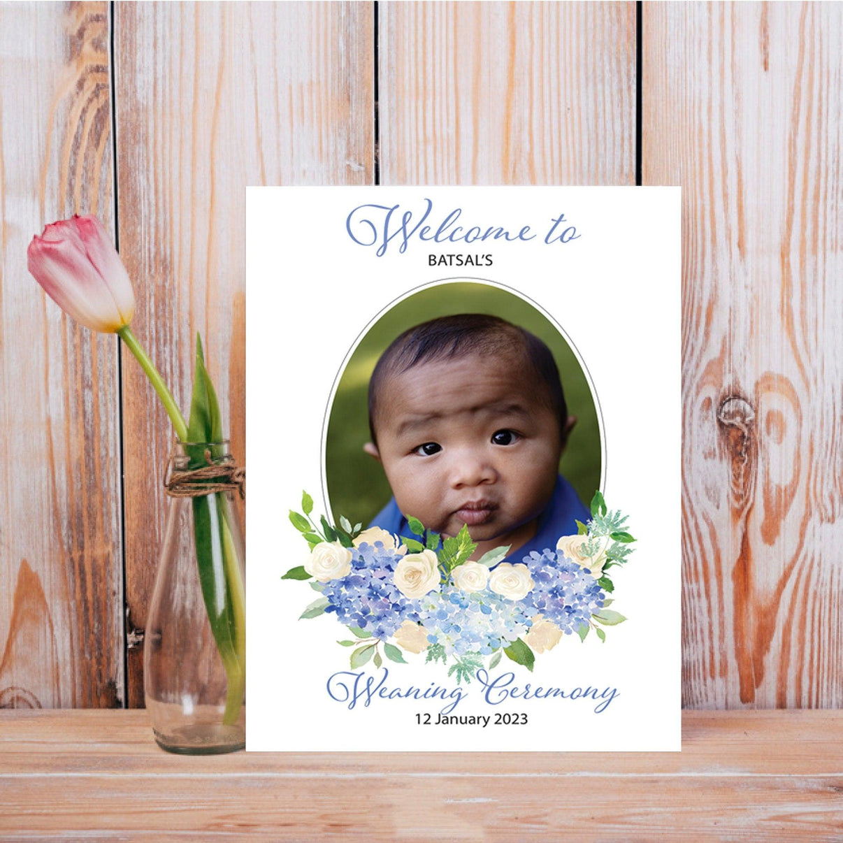 First Rice Ceremony Annaprashan Welcome Sign, Weaning Ceremony Sign ...