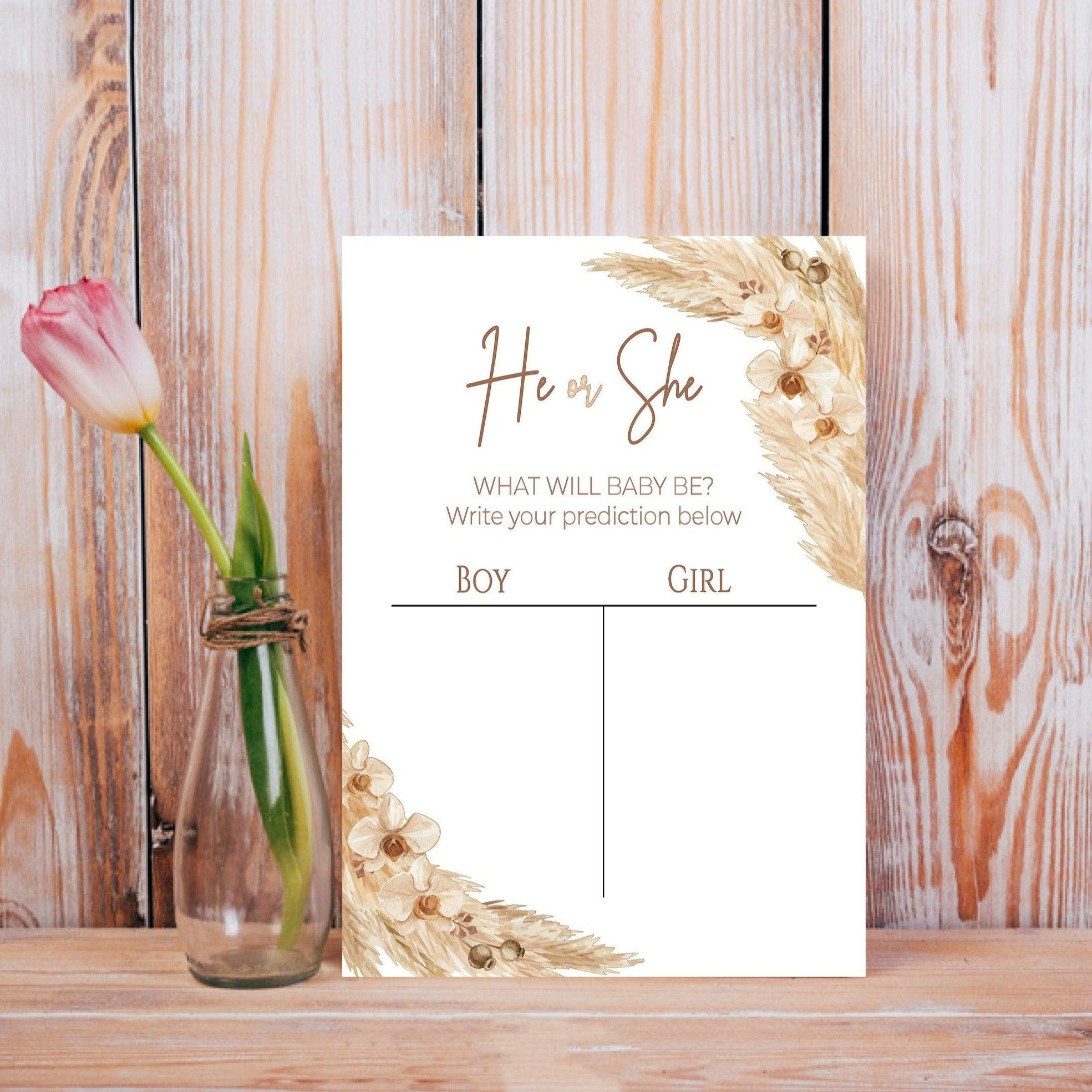 Gender Reveal Prediction Sign – Smart Party Shop