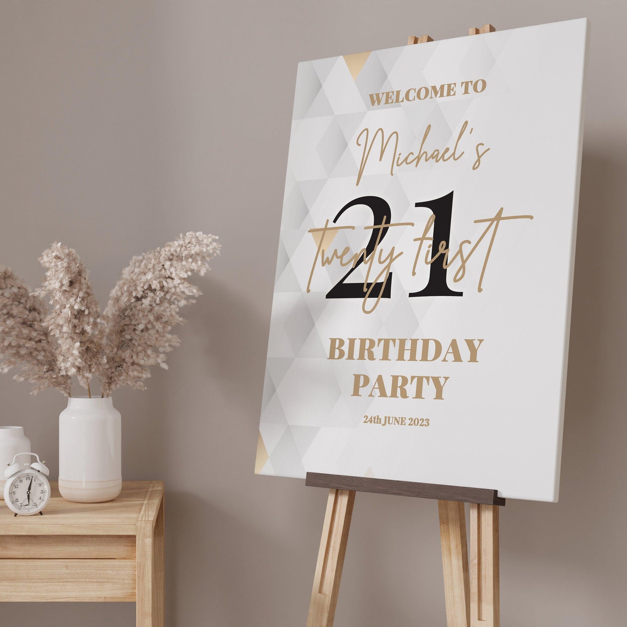 21st Birthday Party Welcome Sign – Smart Party Shop