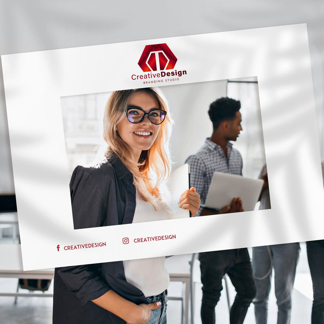 Custom Business Selfie Frame – Smart Party Shop