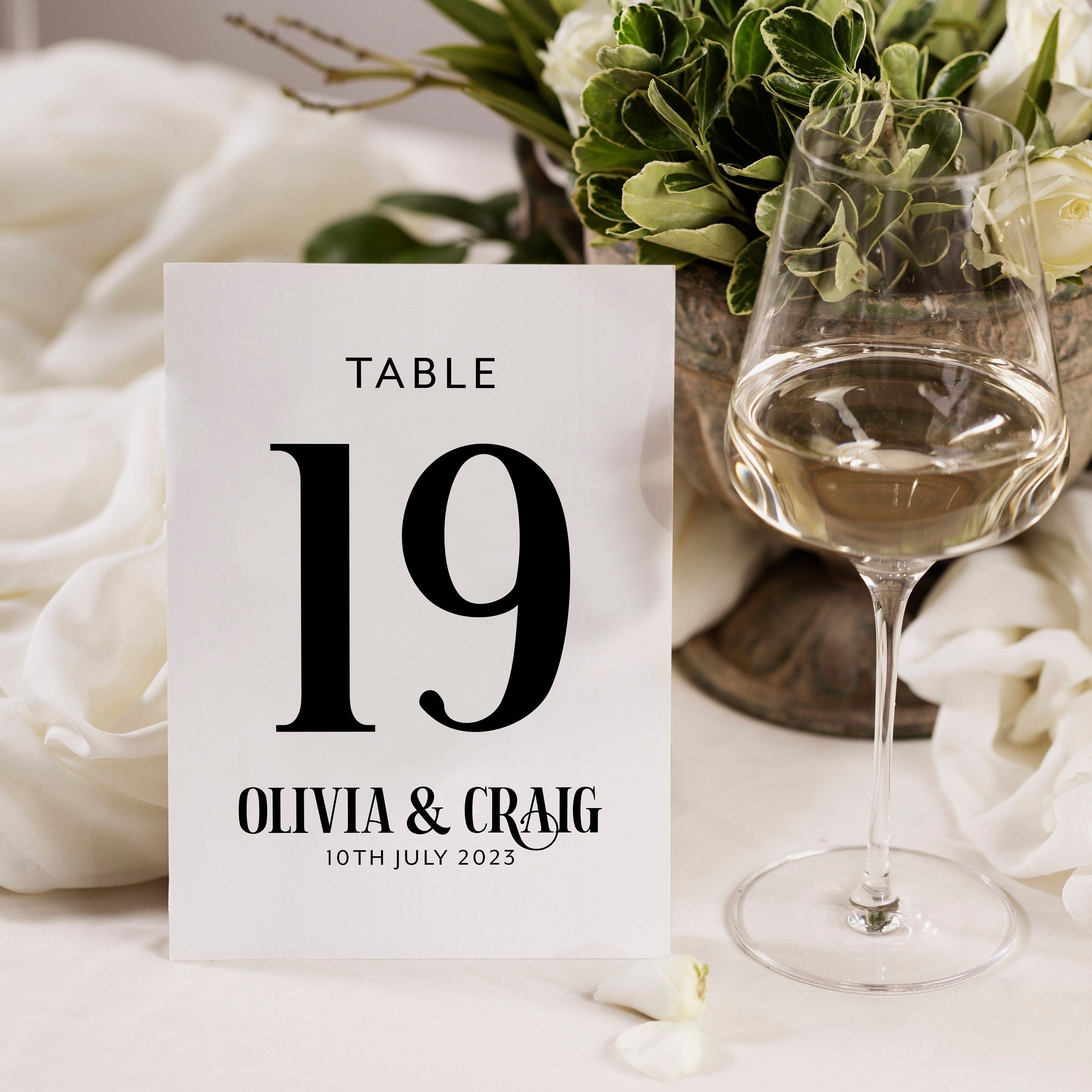 Bold Wedding Table Numbers – Smart Party Shop